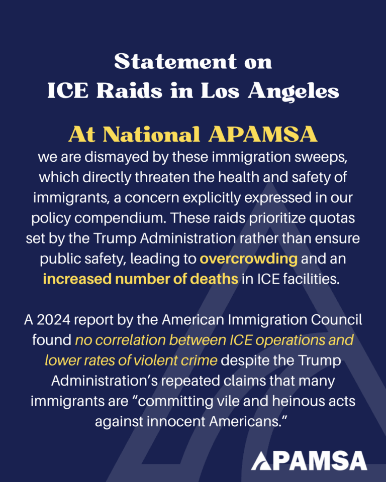 Statement on ICE Raids in Los Angeles – APAMSA