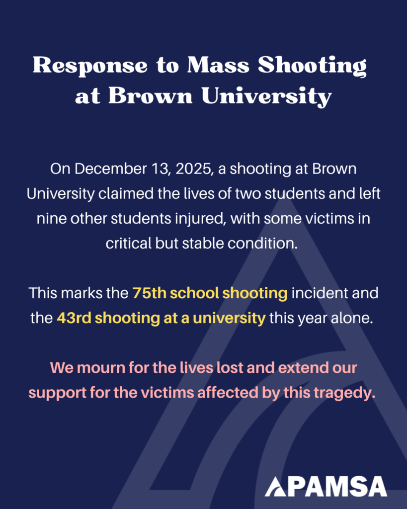 Response to Mass Shooting at Brown University – APAMSA